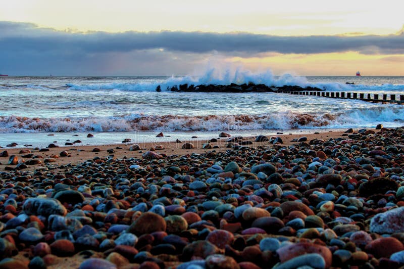 Aberdeen Beach stock photo. Image of rock, british, dawn - 49910008