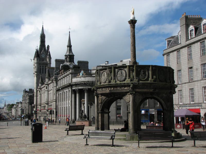 Aberdeen editorial stock image. Image of detail, plaza - 49018564