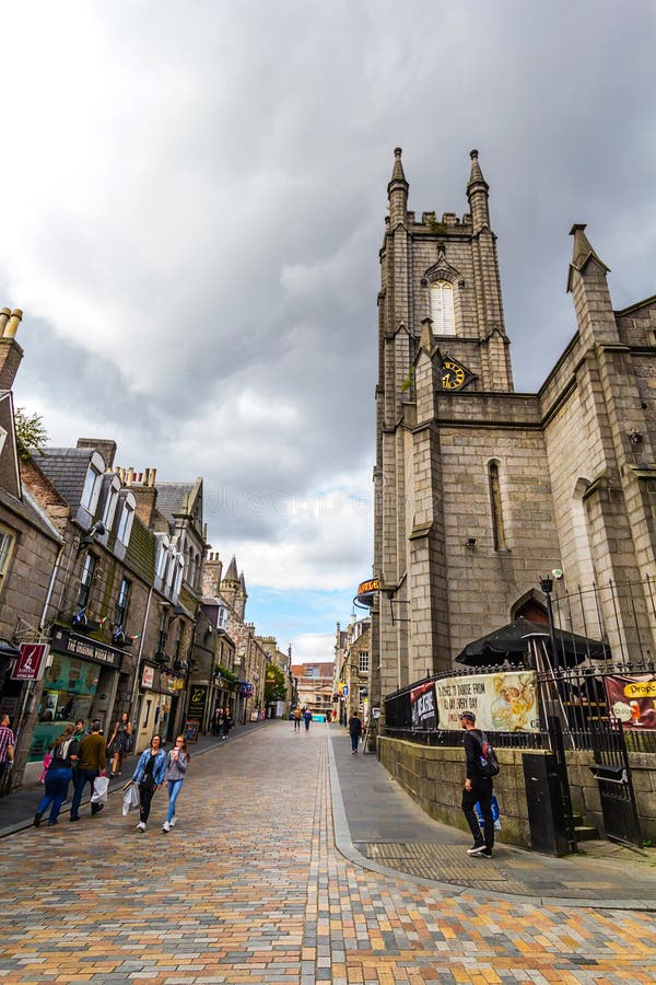 Aberdeen City architecture stock image. Image of stone - 60993997