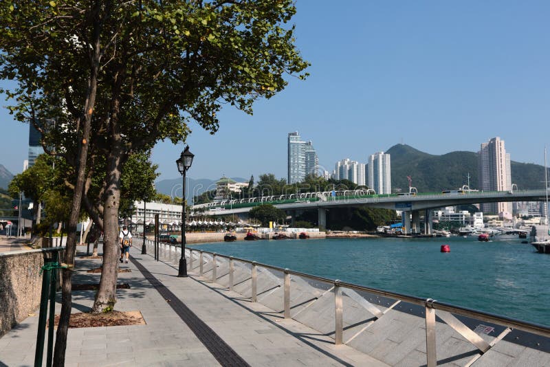 Aberdeen Promenade editorial stock image. Image of hong - 93004799