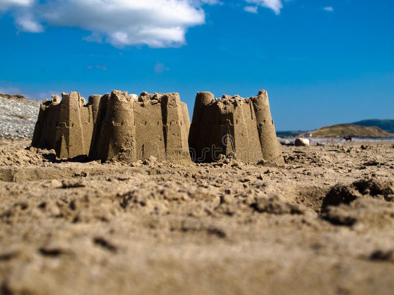 Summer Sand Castles stock image. Image of pebbles, castle - 29428653