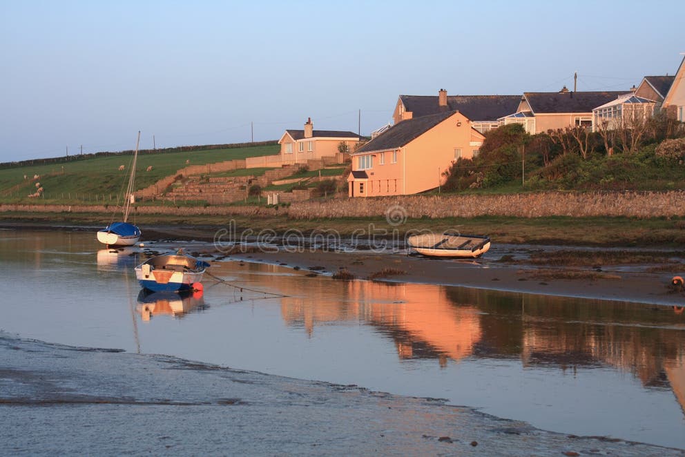 Aberffraw Village stock photo. Image of aberffraw, wales - 5100092