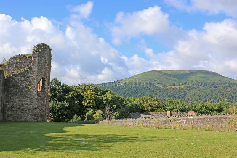 Abergavenny Castle stock image. Image of abergavenny - 73434179