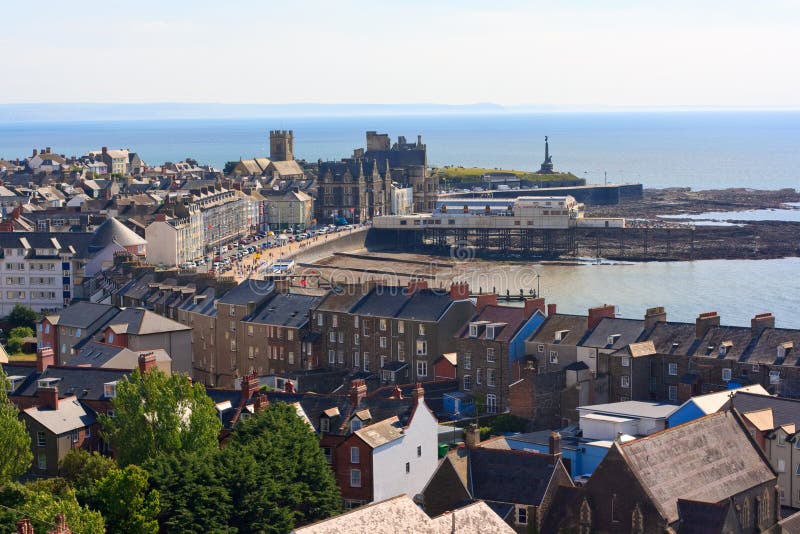 Aberystwyth seafront stock image. Image of coast, prom - 19865849