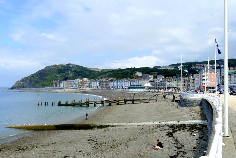 Aberystwyth, Wales. editorial photography. Image of families - 75178187