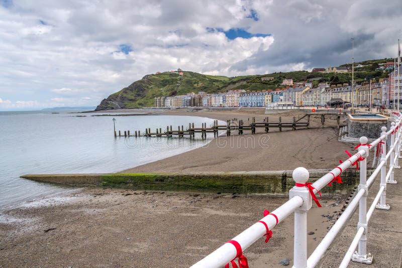 Aberystwyth Wales UK stock photo. Image of seas, scenery - 42289094
