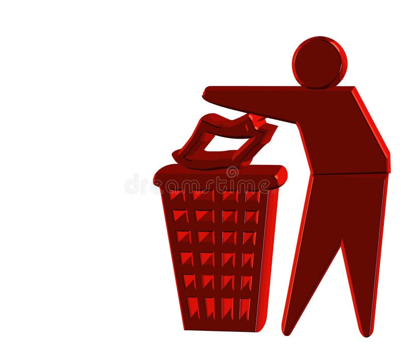 Abfall-Zeichen stock abbildung. Illustration von warnung - 8340979