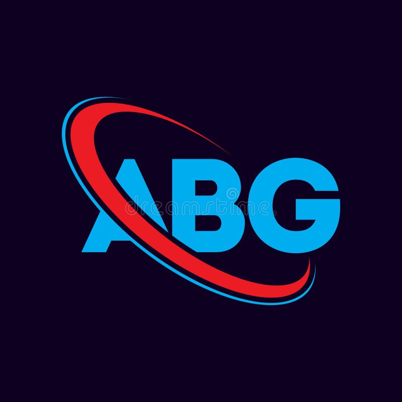 ABG Letter Logo Design, ABG Letter, ABG Design with Blue and Red Color ...