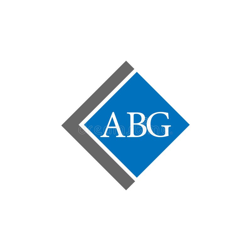 ABG Letter Logo Design on White Background. ABG Creative Initials ...
