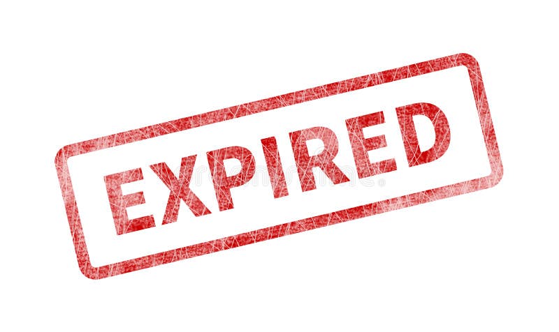 Abgelaufener Stempel - Rote Schmutz-Dichtung Stock Abbildung ...