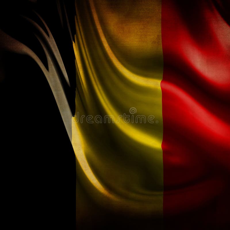 Belgisches Flaggensymbol, Belgische Landesflagge-Vektor-Abbildung ...