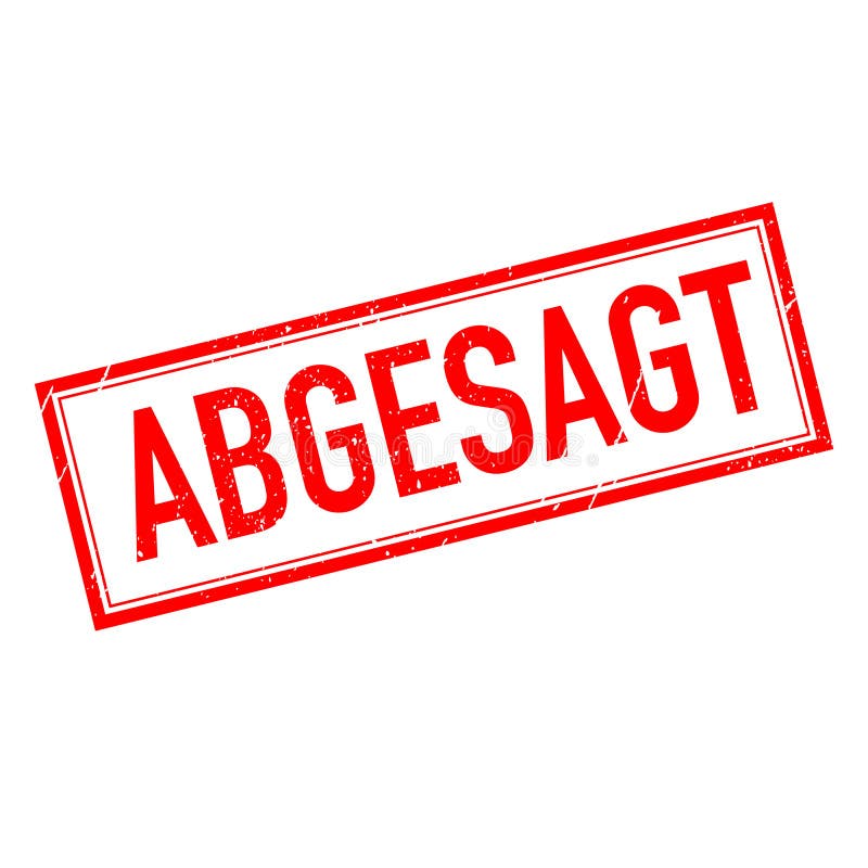 Sign Abgesagt Stock Illustrations – 19 Sign Abgesagt Stock ...