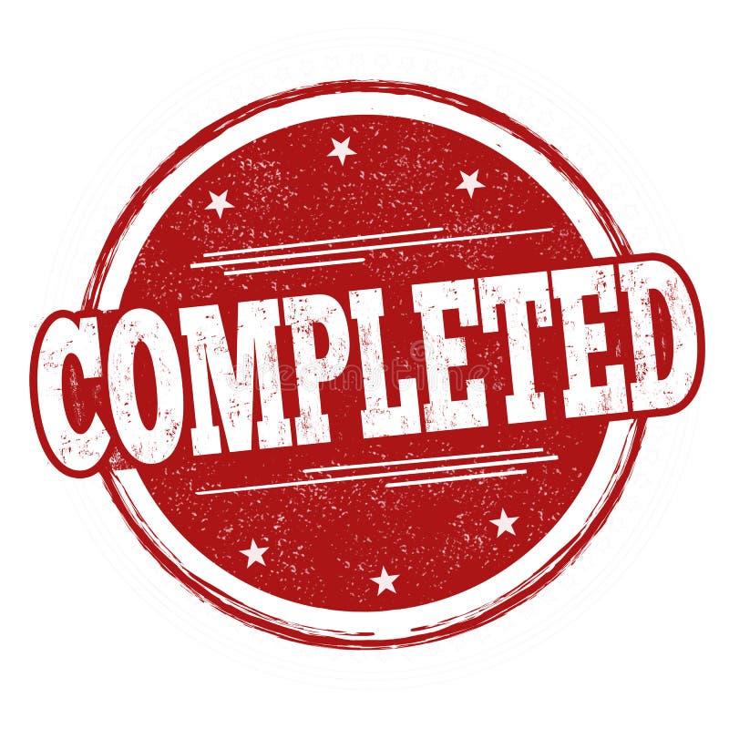 Abgeschlossener Stempel stock abbildung. Illustration von durchgeführt ...