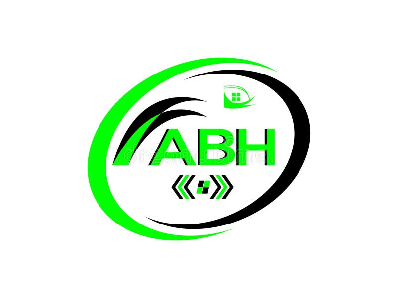 ABH Letter Logo Design. ABH Simple and Modern Monogram Logo Stock ...