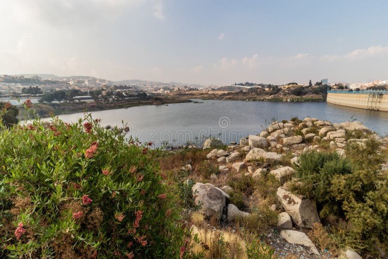 Abha Lake in Abha City, Saudi Arab Stock Photo - Image of picturesque ...