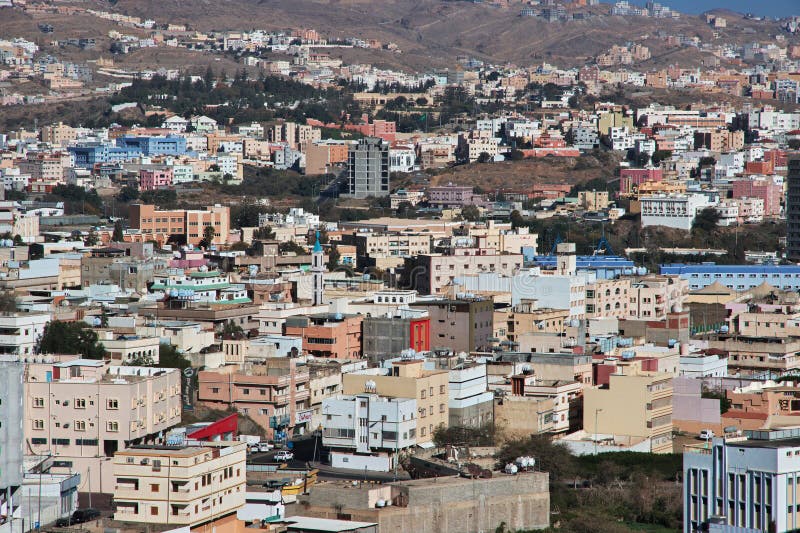 Abha, Saudi Arabia - 07 Mar 2020: the Panoramic View of Abha City ...