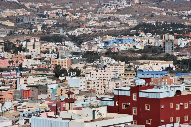 Abha, Saudi Arabia - 07 Mar 2020: the Panoramic View of Abha City ...