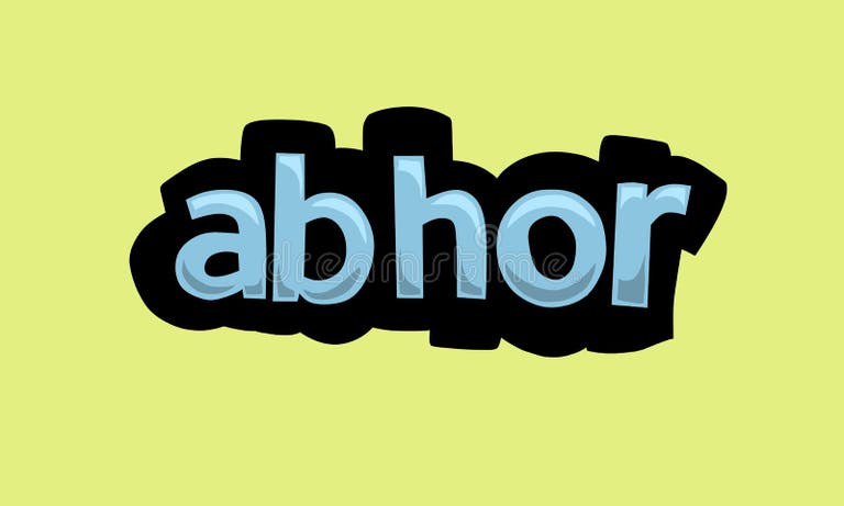 Abhor Stock Illustrations – 121 Abhor Stock Illustrations, Vectors ...