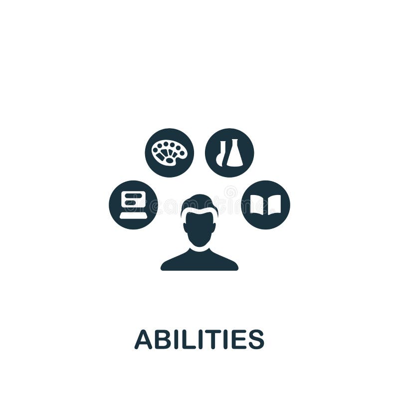 Abilities Icon. Monochrome Simple Icon for Templates, Web Design and ...