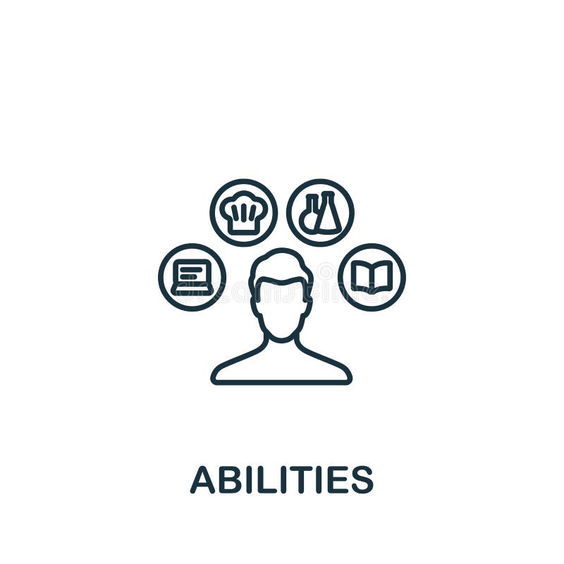 Abilities Icon. Line Simple Icon for Templates, Web Design and ...