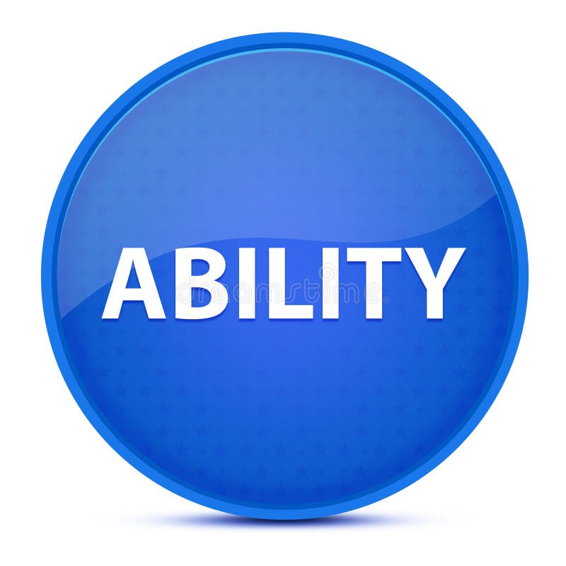 Ability Eyeball Glossy Elegant Blue Round Button Abstract Stock ...