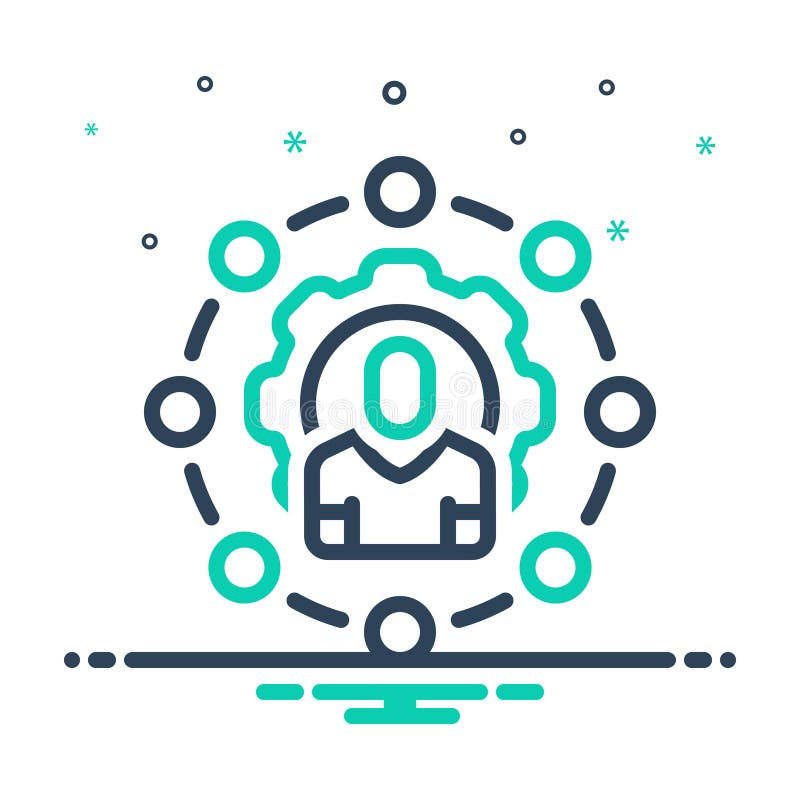 Mix Icon for Ability, Caliber and Skill Stock Illustration ...