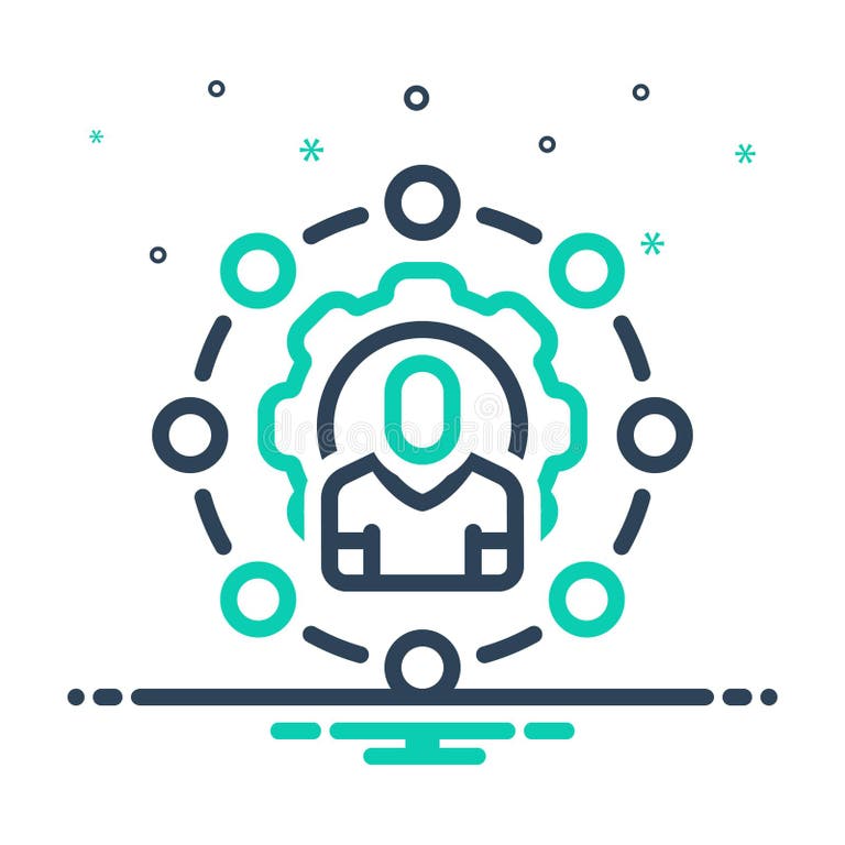 Mix Icon for Ability, Caliber and Skill Stock Vector - Illustration of ...