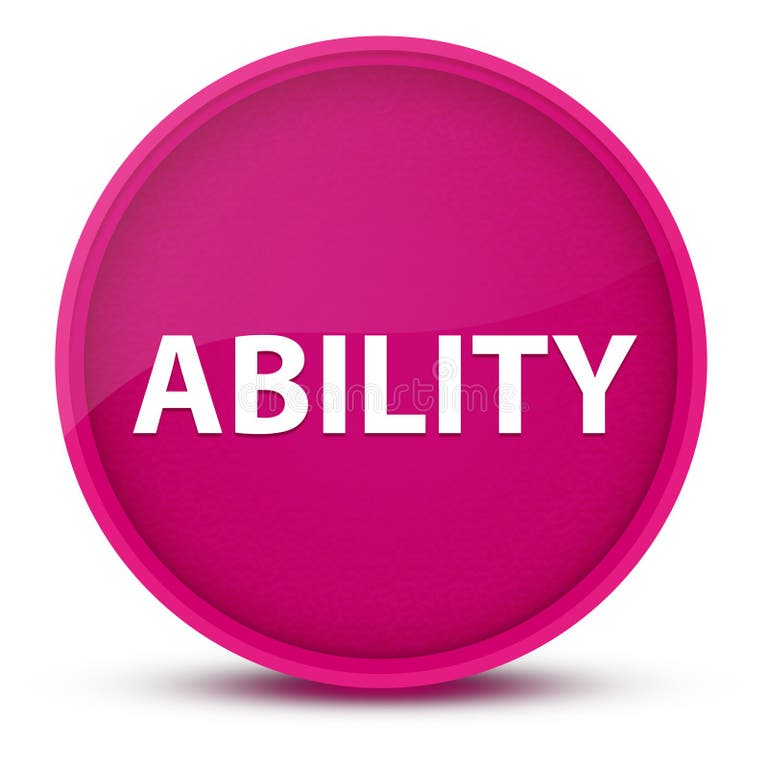 Ability Luxurious Glossy Pink Round Button Abstract Stock Illustration ...