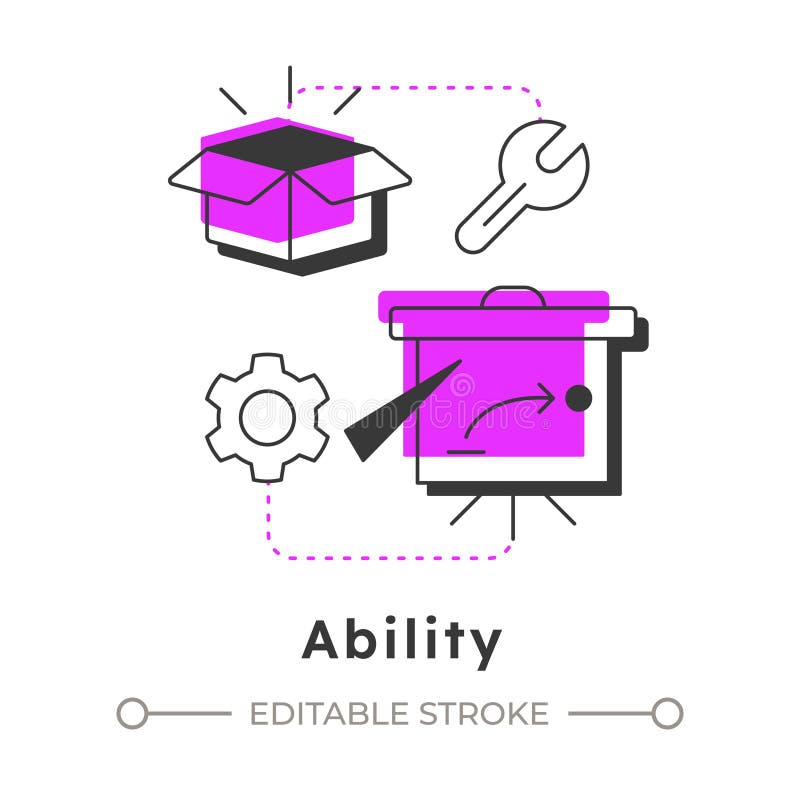 Ability Modern Linear Concept Icon Stock Vector - Illustration of line, linear: 389360888