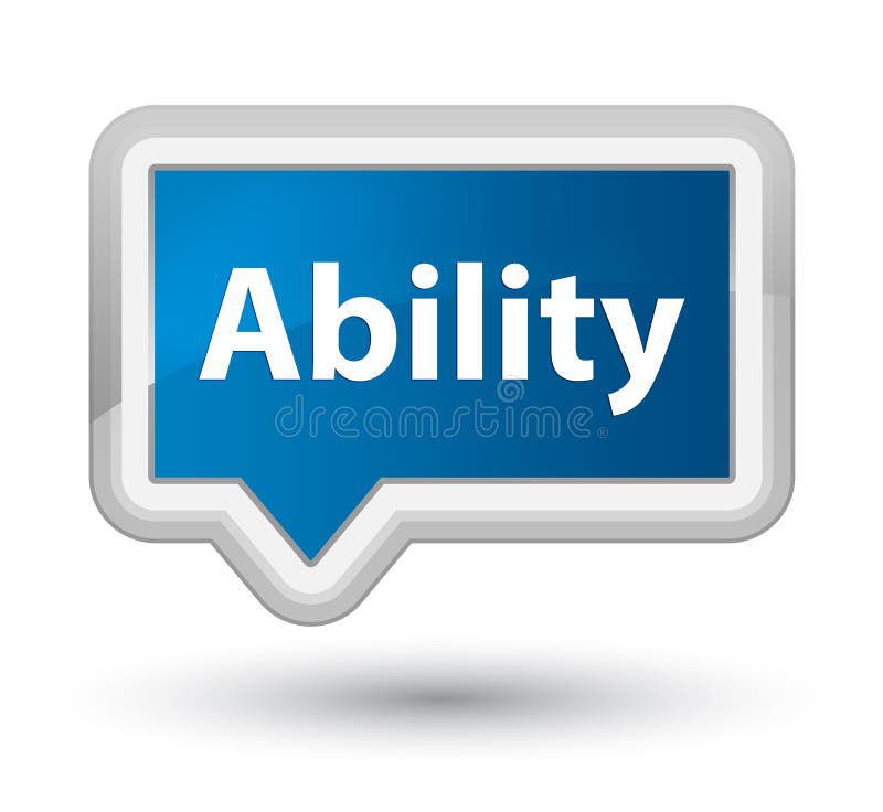 Ability Prime Blue Banner Button Stock Illustration - Illustration of ...