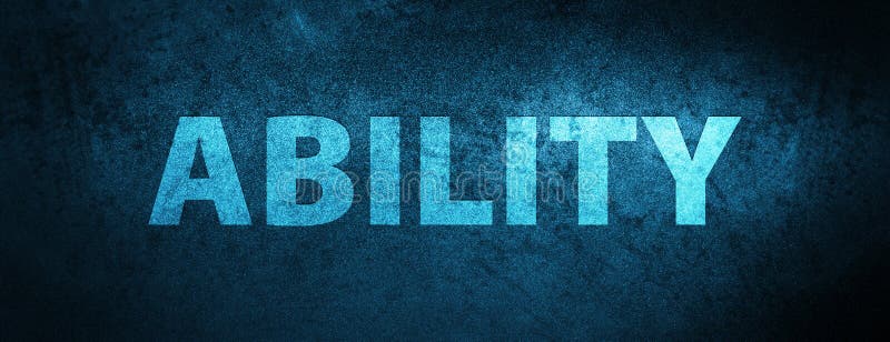 Ability Special Blue Banner Background Stock Illustration ...