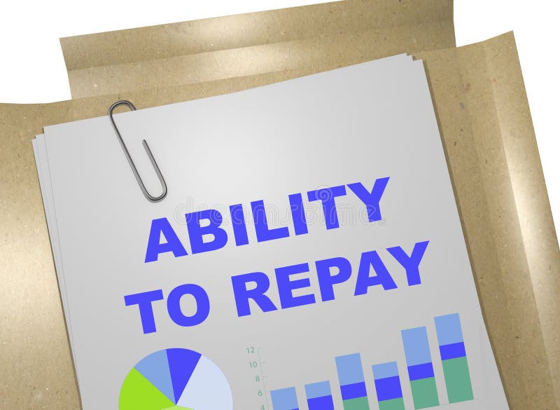 Ability to Repay concept stock illustration. Illustration of repay ...