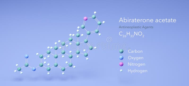 Abiraterone Acetate Molecule, Molecular Structures, Antineoplastic ...