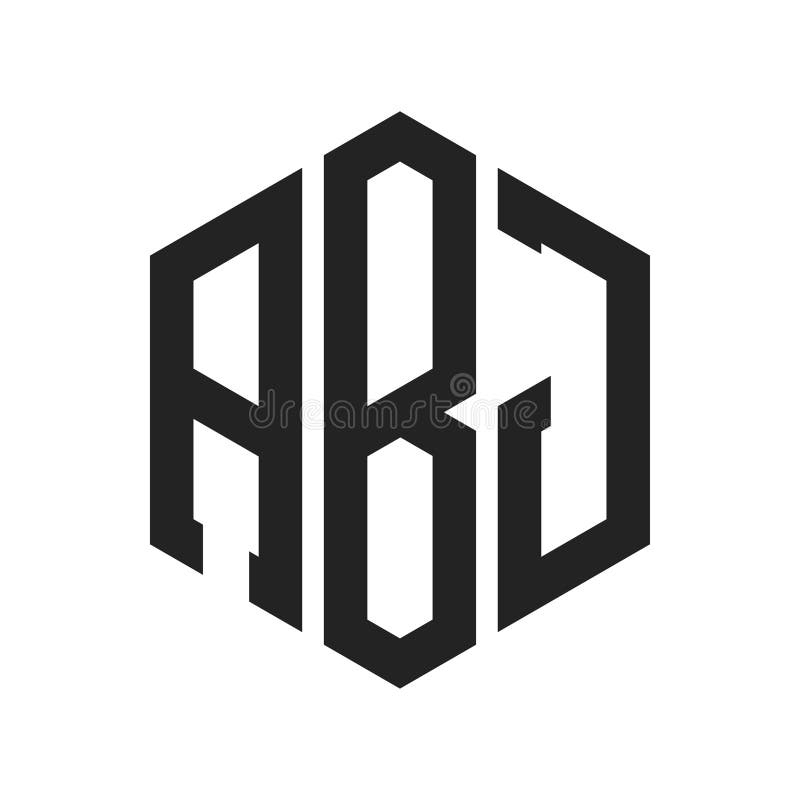 ABJ Logo Design. Initial Letter ABJ Monogram Logo Using Hexagon Shape ...