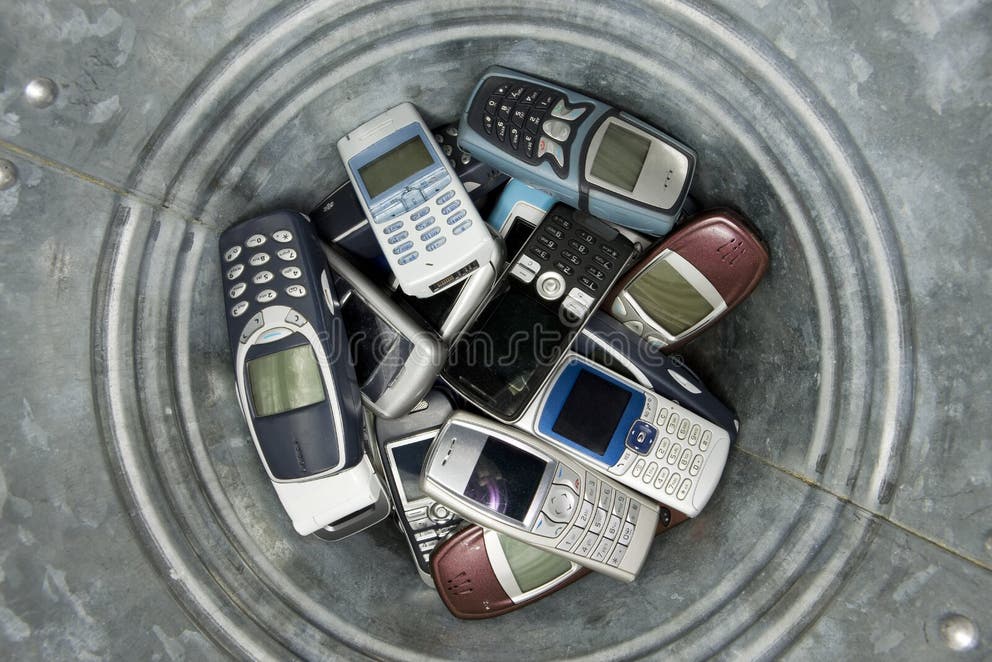Abjected cellphones stock photo. Image of garbages, ecology - 9228542