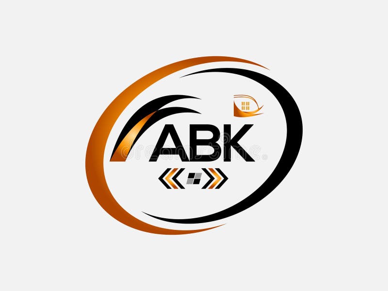 ABK Letter Logo Design. ABK Simple and Modern Monogram Logo Stock ...