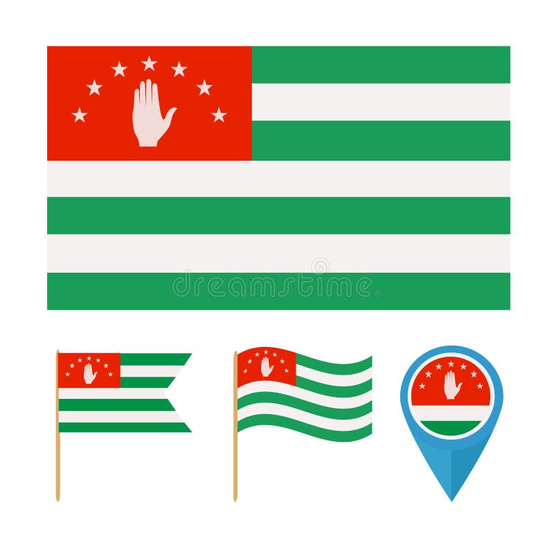 Abkhazia,country flag stock illustration. Illustration of official ...