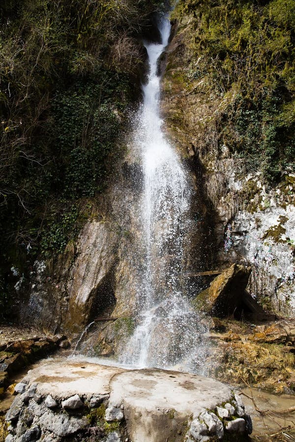 Abkhazia, Waterfall Male Tears Stock Image - Image of outdoor, abkhazia ...
