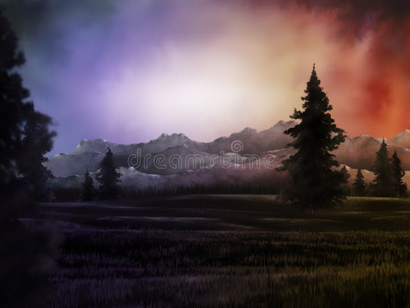 Ablaze stock illustration. Illustration of wilderness - 4942726