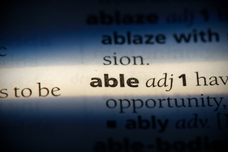 Able stock photo. Image of language, linguistic, etymology - 161577620