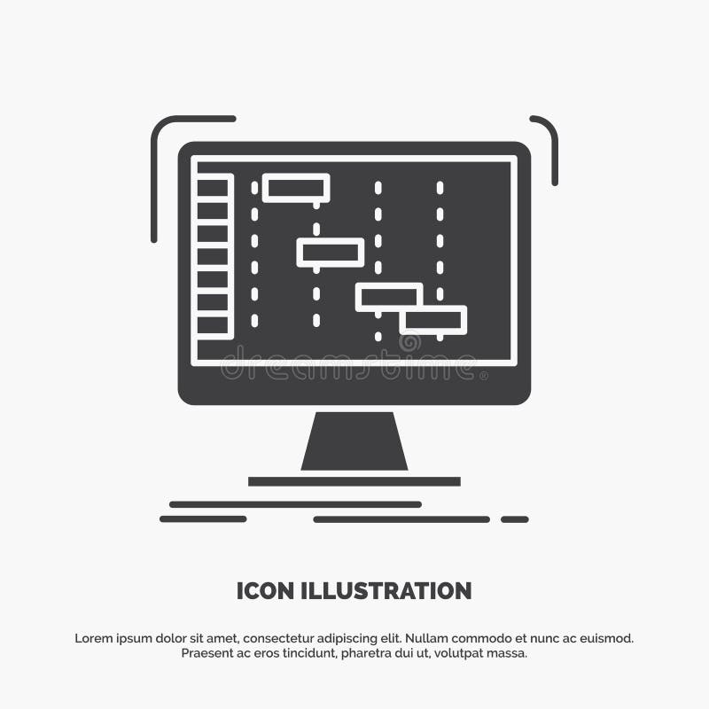 Ableton, Application, Daw, Digital, Sequencer Icon. Glyph Vector Gray ...