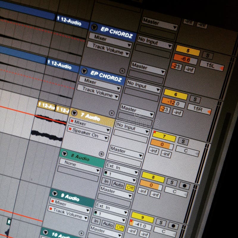 Ableton live project file stock photo. Image of screen - 138876382