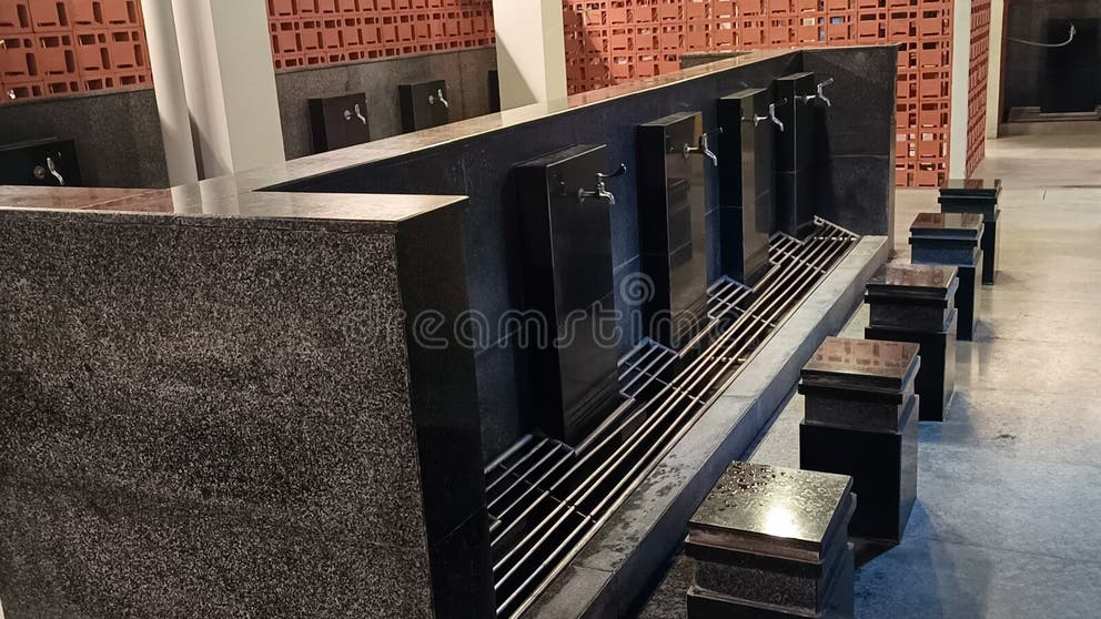 Ablution Area in the Mosque Stock Photo - Image of background, marble ...