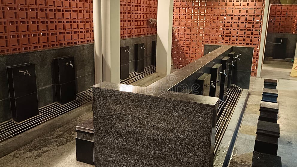 Ablution Area in the Mosque Stock Image - Image of landmark, design ...