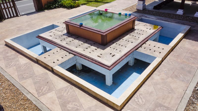 Ablution water pond stock image. Image of building, islam - 27767533