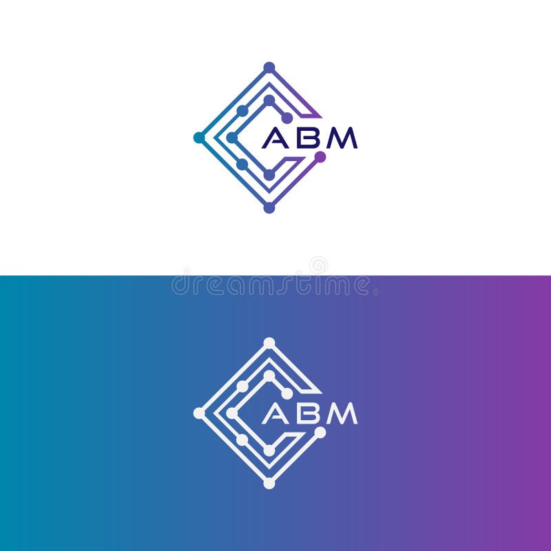 Abm Tech Initial Logo Design Icon for Technology, Digital, Tech ...