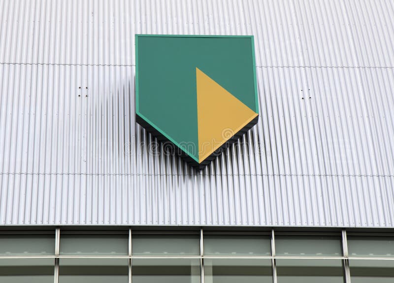 ABN-Amro bank on a wall editorial photo. Image of office - 101028601