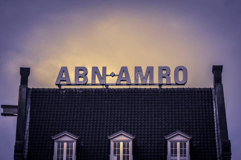 ABN-AMRO Sign at Amsterdam the Netherlands 21-11-2018 Editorial ...