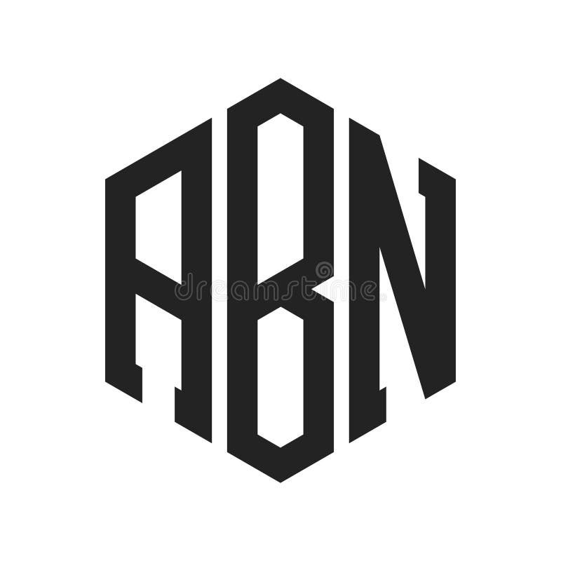 ABN Logo Design. Initial Letter ABN Monogram Logo Using Hexagon Shape ...