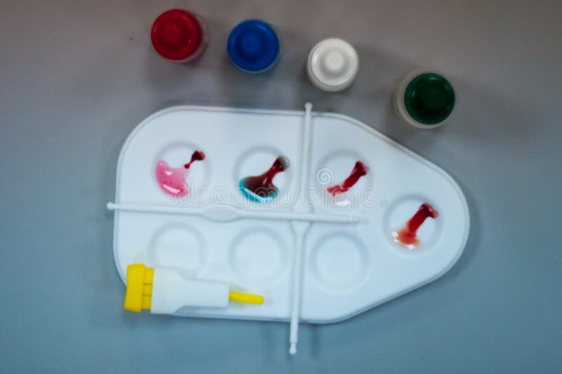 ABO Blood Grouping by Slide Test Techinque Stock Photo - Image of ...